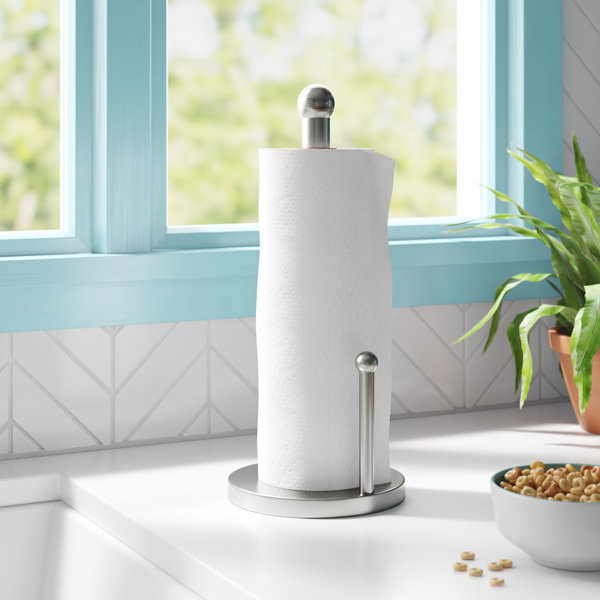 Wayfair Basics® Stainless Steel Freestanding Paper Towel Holder